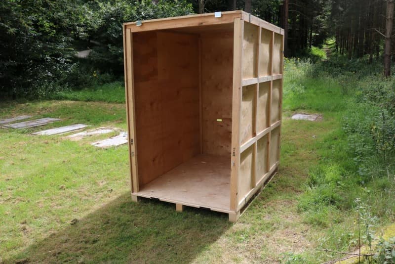Self Storage Container - 8 Cubic Metre Wooden Storage Box